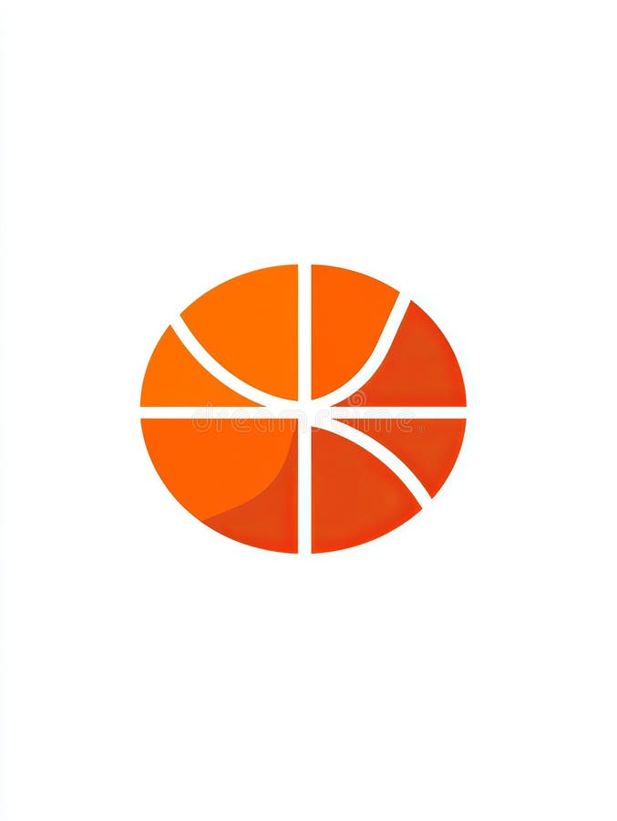 Minimalist Basketball Icon Logo Design Stock Illustration ...