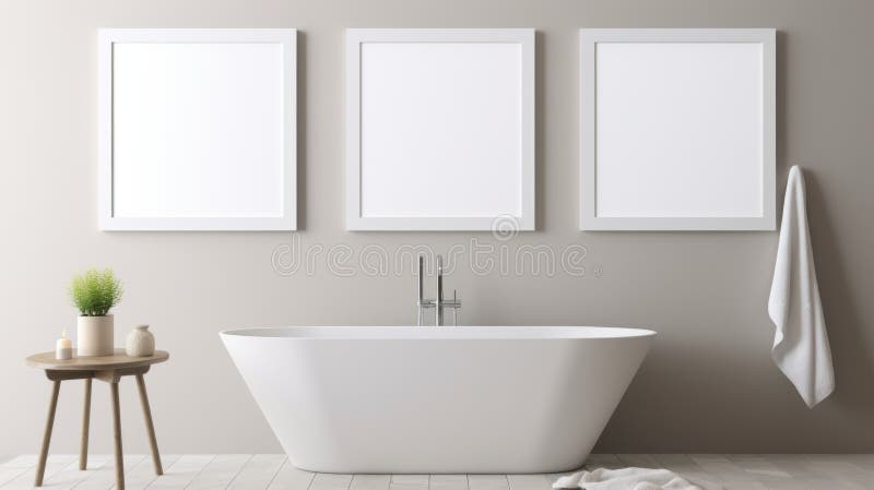 Mockup Frames Bathroom Stock Illustrations – 220 Mockup Frames Bathroom ...