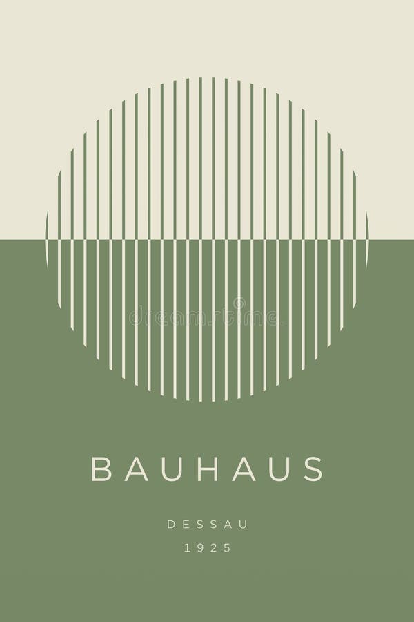 A Minimalist Bauhaus-style Poster Wall Art Design Stock Vector ...