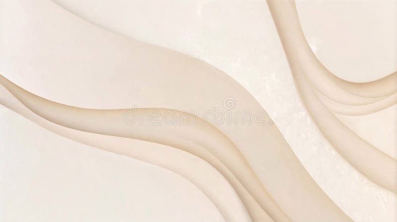 Minimalist Beige Abstract Waves with Smooth Curves Creating a Calm and ...