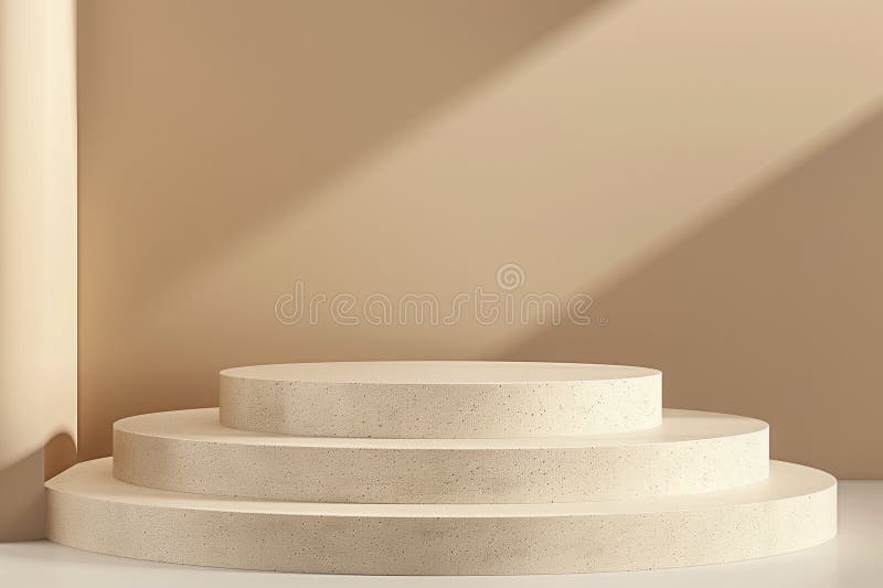 Minimalist Beige Product Display Stand Stock Illustration ...