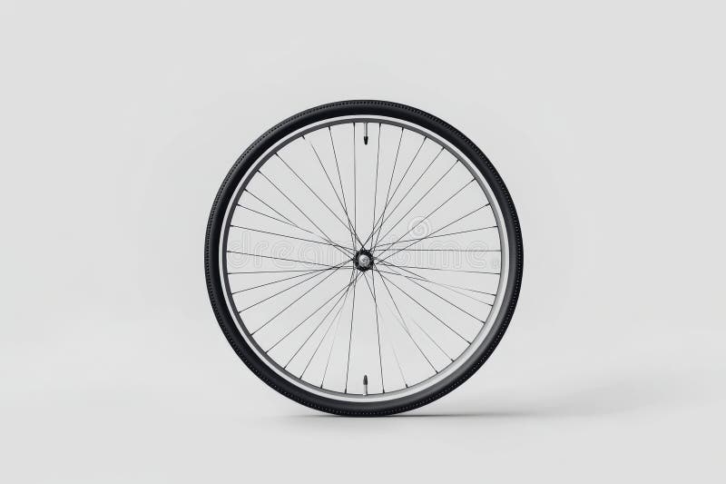 Minimalist Bicycle Wheel Design Stock Illustration - Illustration of ...