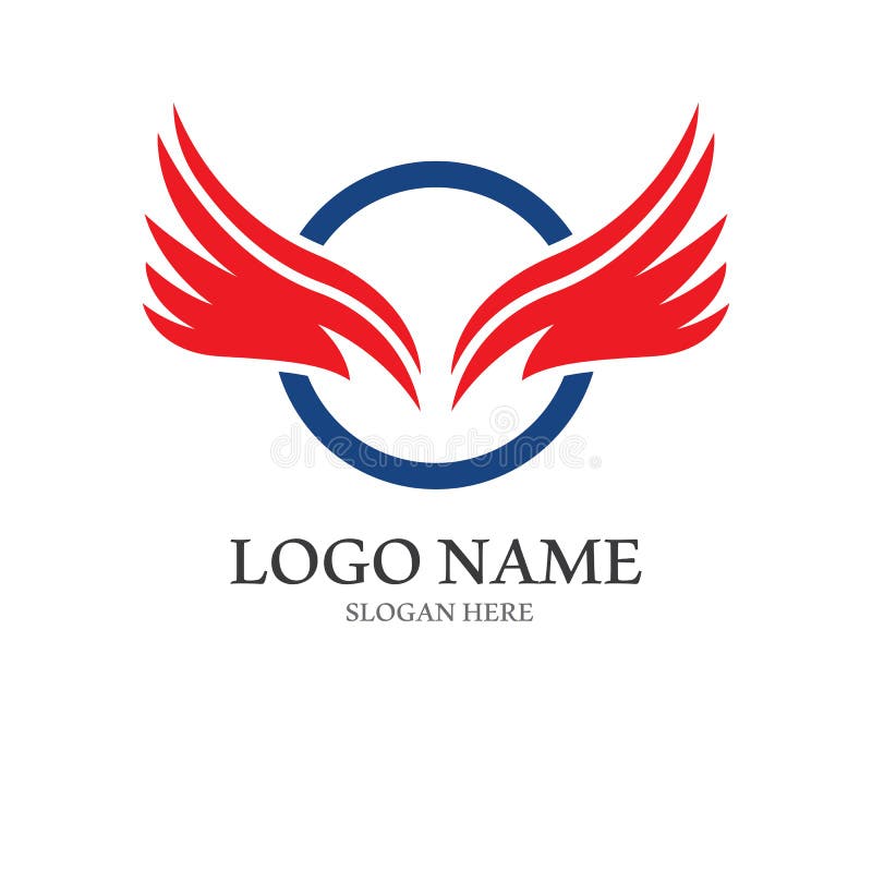 Minimalist Bird Wings Logo. Easy Editing of Template Vector ...