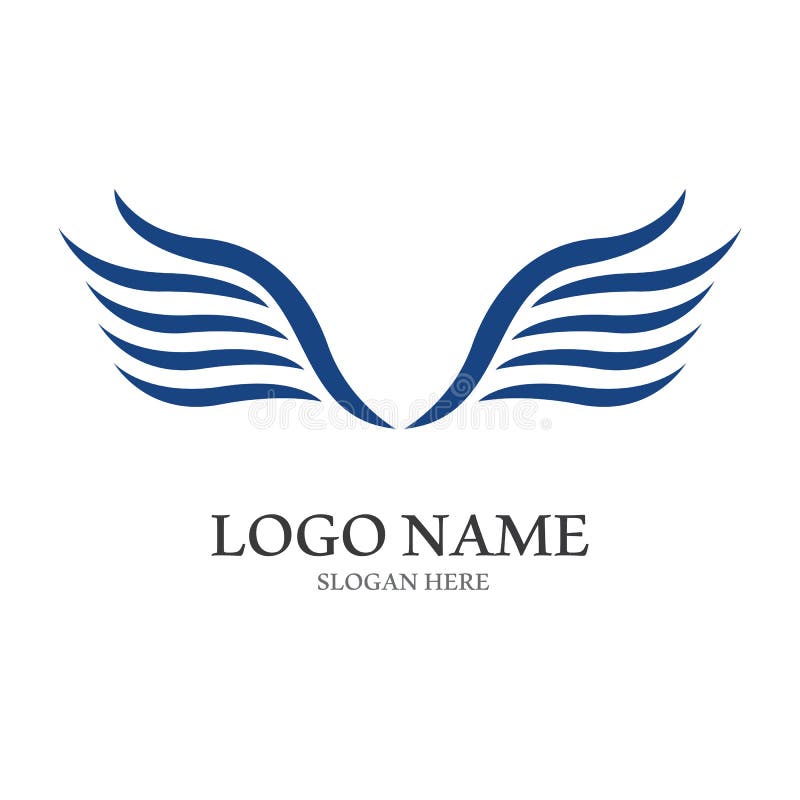 Minimalist Bird Wings Logo. Easy Editing of Template Vector ... Minimalist Bird Wings Logo. Easy Editing of Template Vector ...