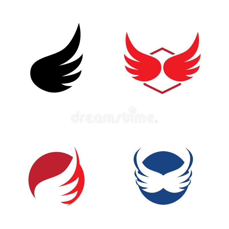 Minimalist Bird Wings Logo. Easy Editing of Template Vector ...