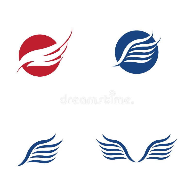 Minimalist Bird Wings Logo. Easy Editing of Template Vector ...