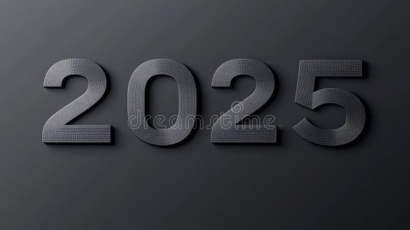 Minimalist Black 2025 Display a Sleek and Modern Representation of the ...