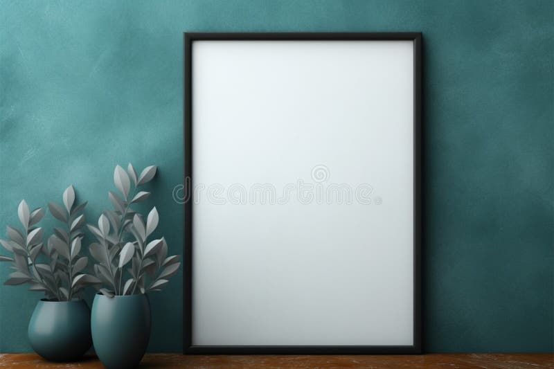 A Minimalist Black Frame in a Flat Lay Style for Your Creativity Stock ...