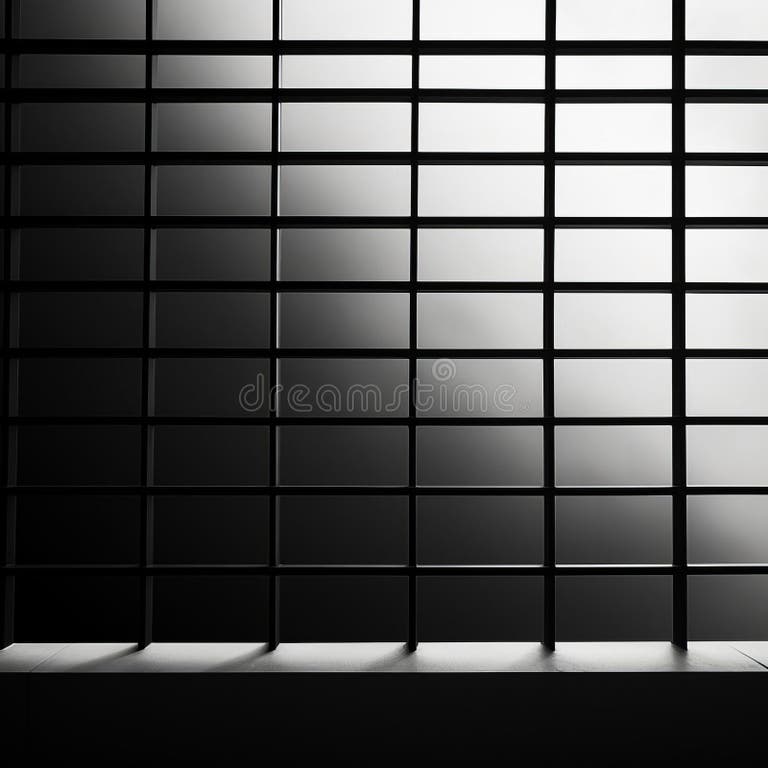 Minimalist Black Grid Pattern with Monochromatic Color Scheme Stock ...