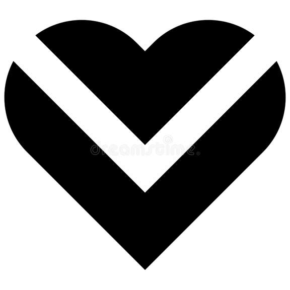 Minimalist Black Heart for Logo Stock Vector - Illustration of heart ...