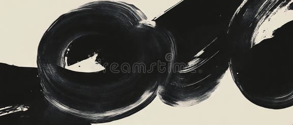Minimalist Black Ink Patterns on a White Background Emphasizing ...