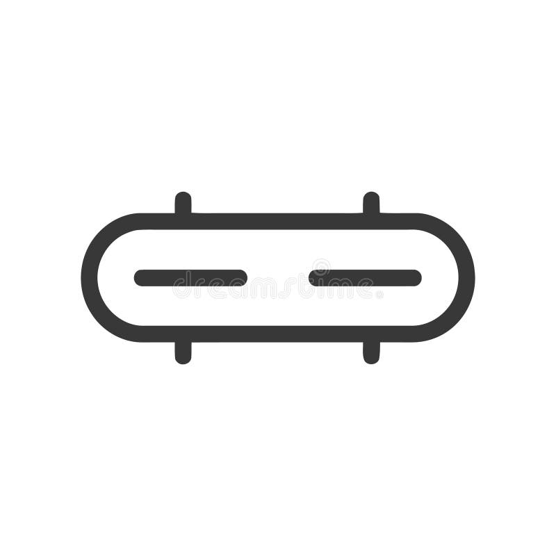 Simple Modern Minimalist Linear Icon Design, Two Horizontal Lines with ...