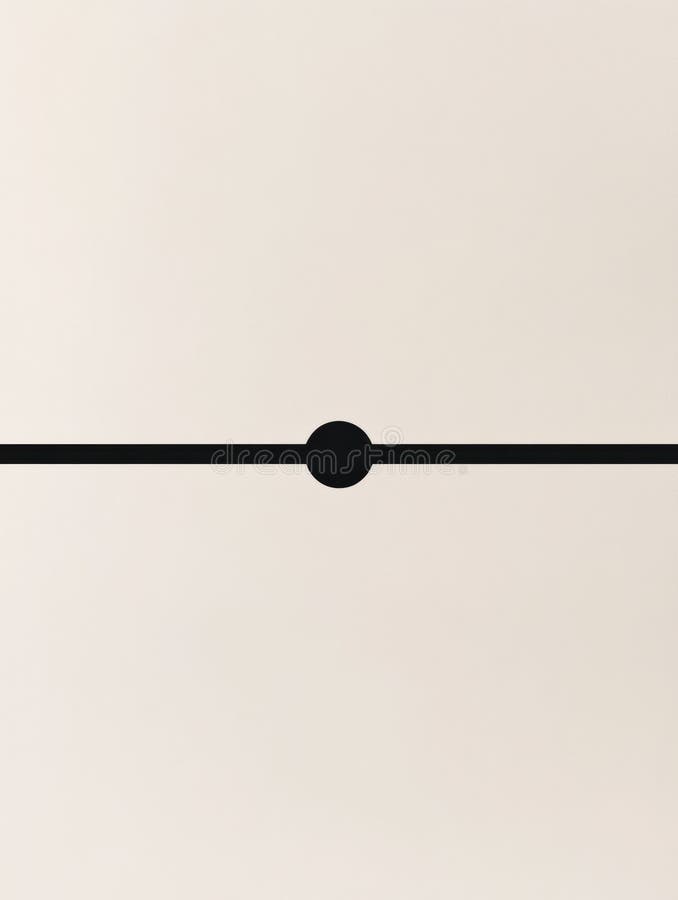 Minimalist Black Line Design on White Background Creating a Balanced ...