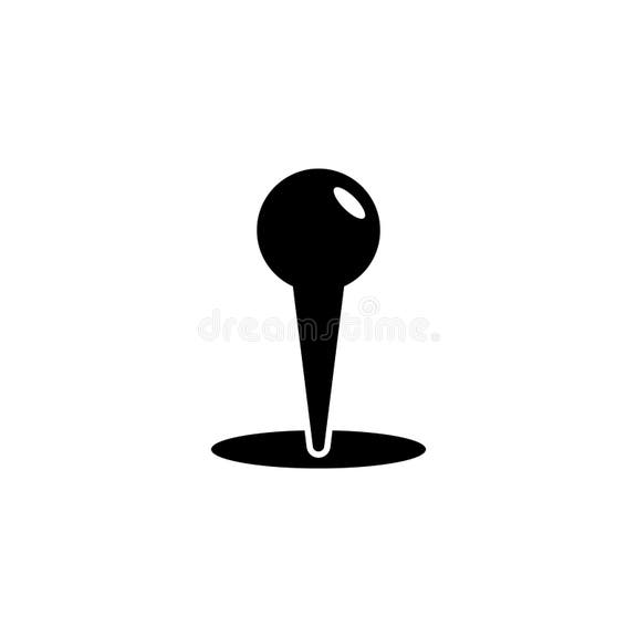 Minimalist Black Map Pin Icon, Perfect for Digital Maps and Navigation ...