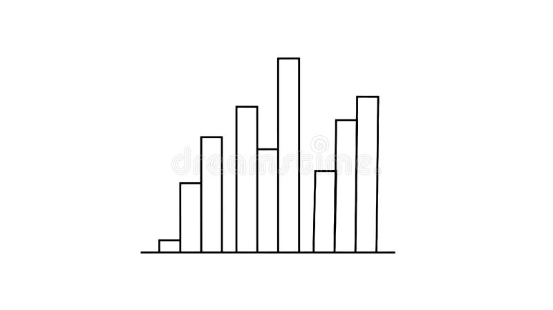 Minimalist Black Outline Bar Chart Stock Illustrations – 274 Minimalist ...