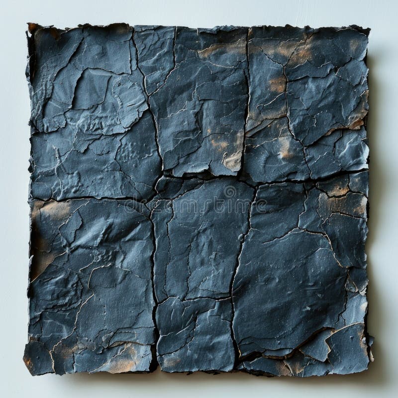 Minimalist Black Scrap Paper on White Background with Copy Spa Stock ...