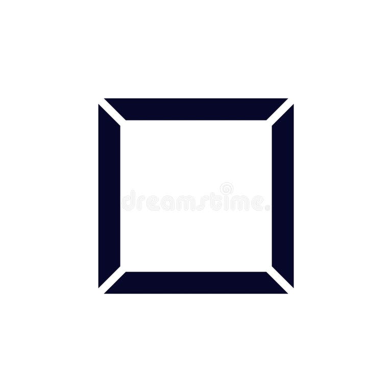 Minimalist Black Square Icon with for Modern Graphic Design Projects ...