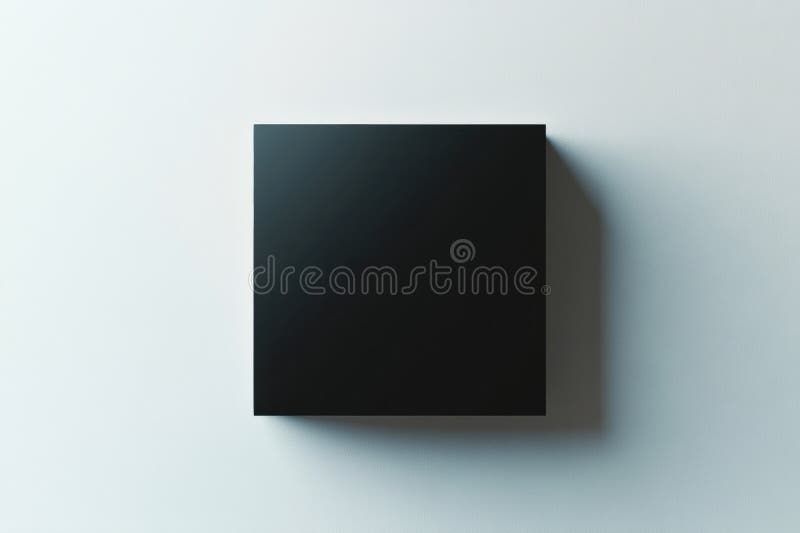 Minimalist Black Square on a Light Background Creating a Modern ...