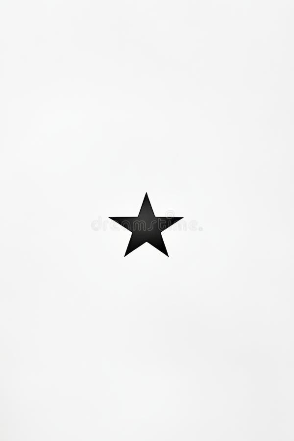 Minimalist Black Star Icon on White Background for Design and Branding ...