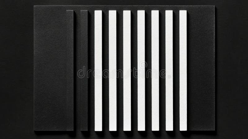 A Minimalist Black and White Abstract Composition. Stock Image - Image ...