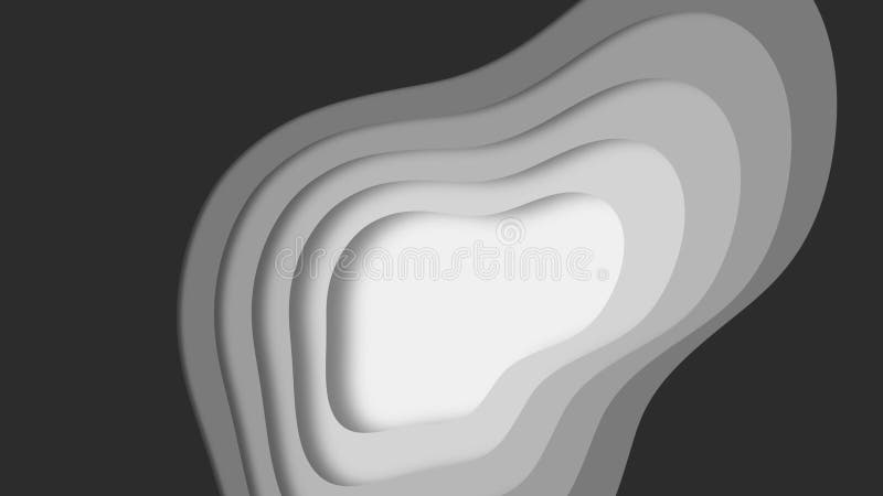 Elegant Curved Design Element in Classic Black and White Stock Video ...