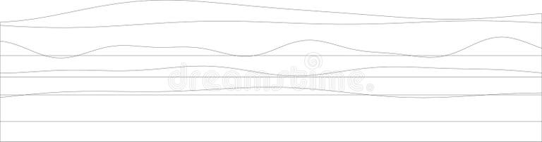 Minimalist Black and White Curved Line Patterns Across Horizontal ...