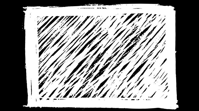 Minimalist Black and White Frame Created with Tilted Strokes. Clean ...