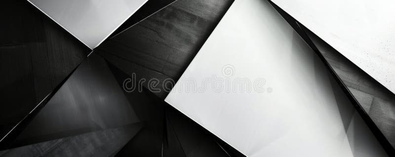 Minimalist Black and White Geometric Background with Clean Lines, Sharp ...