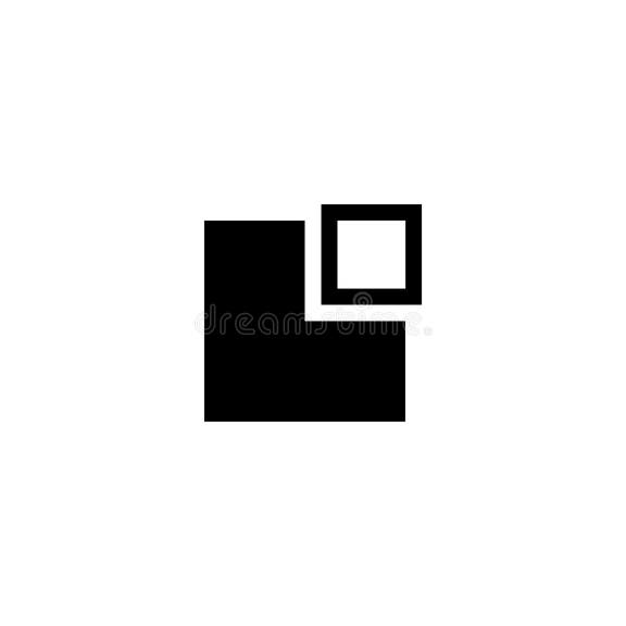 A Minimalist Black and White Geometric Design Featuring Two Overlapping ...