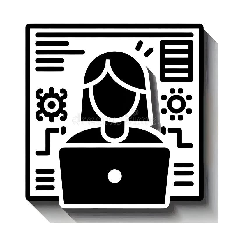 Black Woman Programmer Stock Illustrations – 679 Black Woman Programmer ...