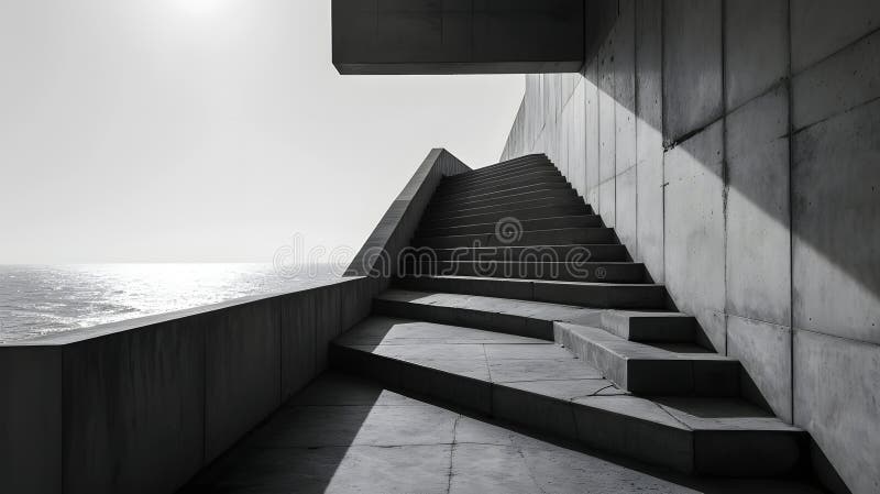 Minimalist Black and White Image, Bold Composition and High Contrast ...