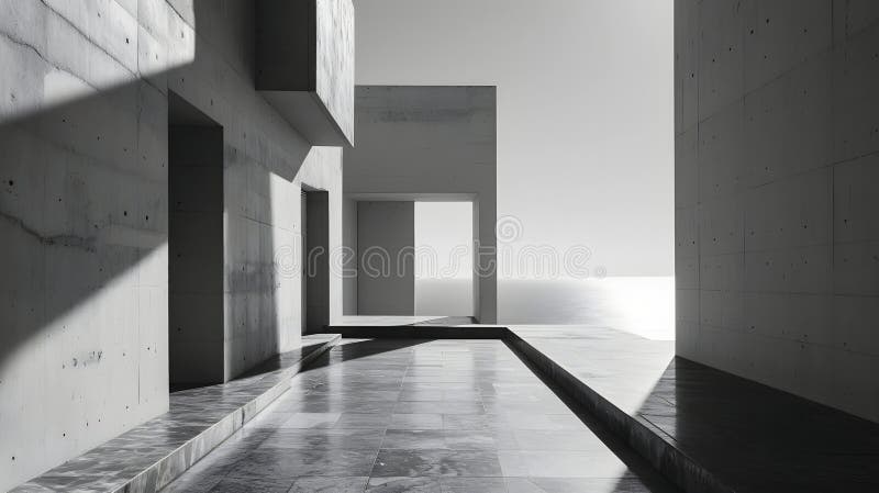 Minimalist Black and White Image, Bold Composition and High Contrast ...