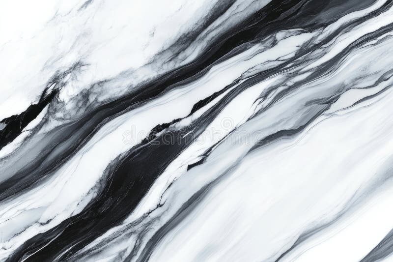 Minimalist Black and White Marble Texture, with Bold, High-contrast ...