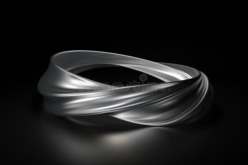 Minimalist Black and White Mobius Ring Illustration Symbolizing ...