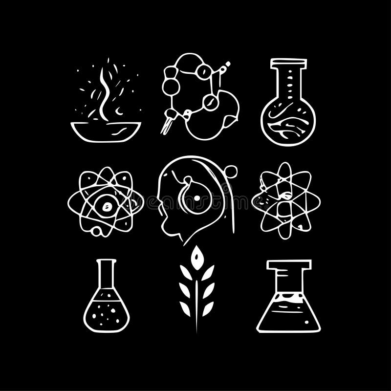 Science - Minimalist and Flat Logo - Vector Illustration Stock Vector ...