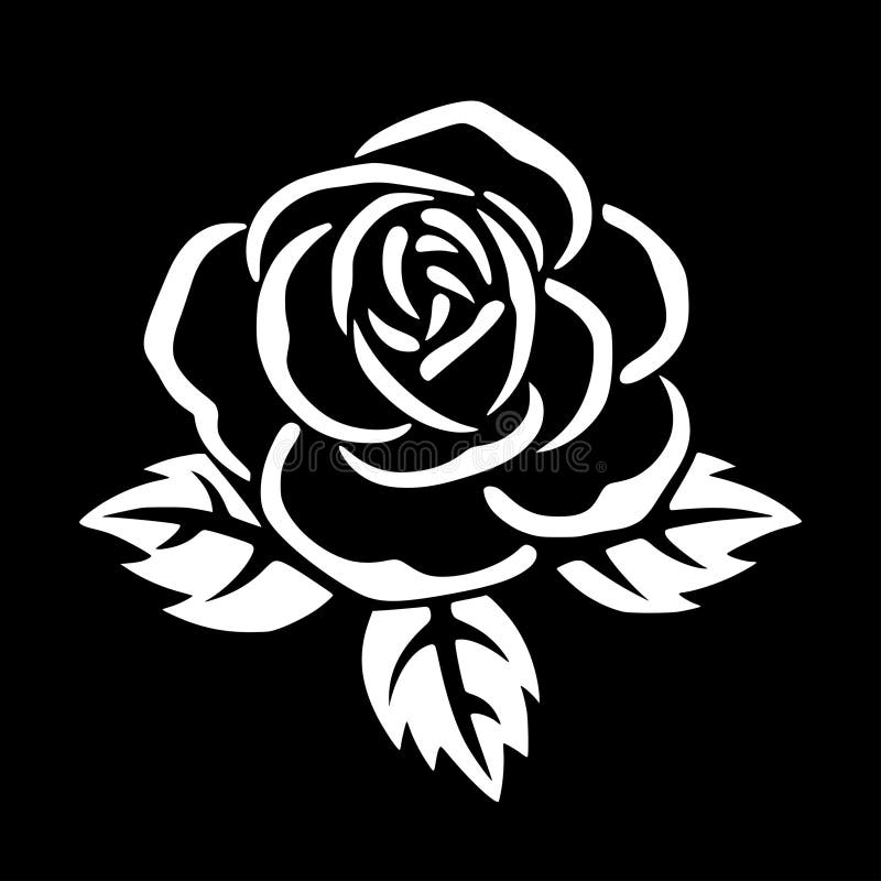 Rose - Minimalist and Simple Silhouette - Vector Illustration Stock ...