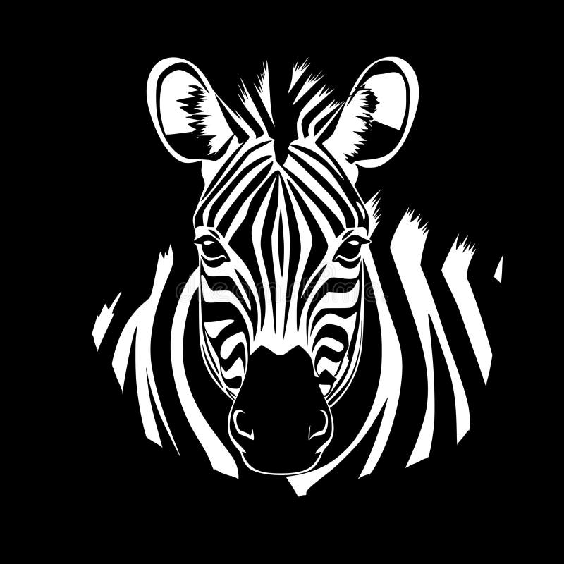 Zebra - Minimalist and Simple Silhouette - Vector Illustration Stock ...