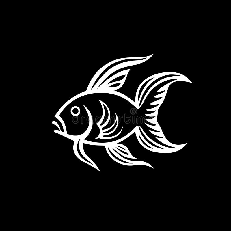Goldfish - Minimalist and Simple Silhouette - Vector Illustration Stock ...