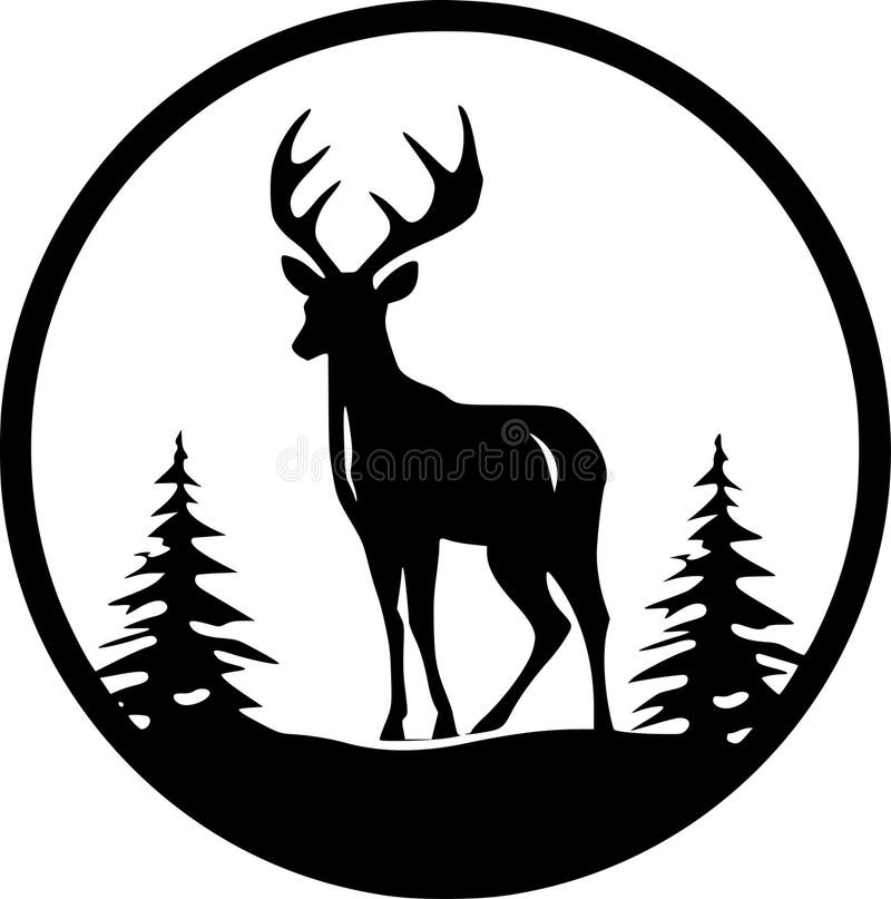 Dear - Minimalist and Flat Logo - Vector Illustration Stock Vector ...