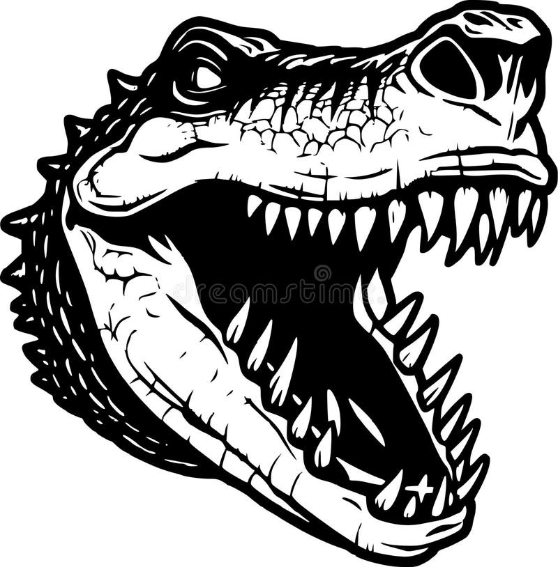 Crocodile - Minimalist and Simple Silhouette - Vector Illustration ...