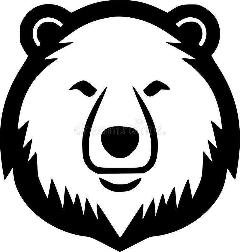 Bear - Minimalist and Flat Logo - Vector Illustration Stock Vector ...