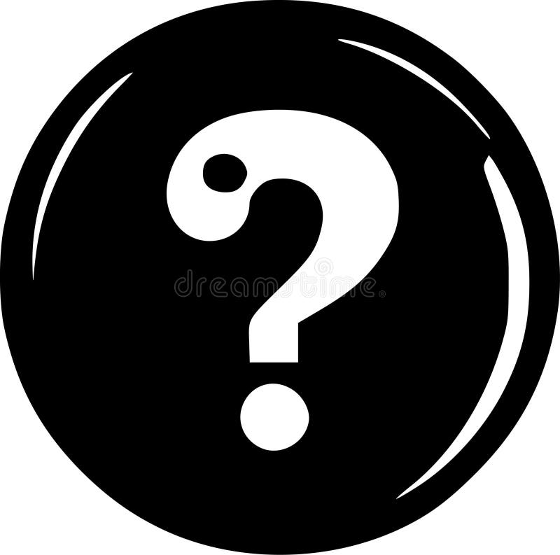 Question - Minimalist and Simple Silhouette - Vector Illustration Stock ...