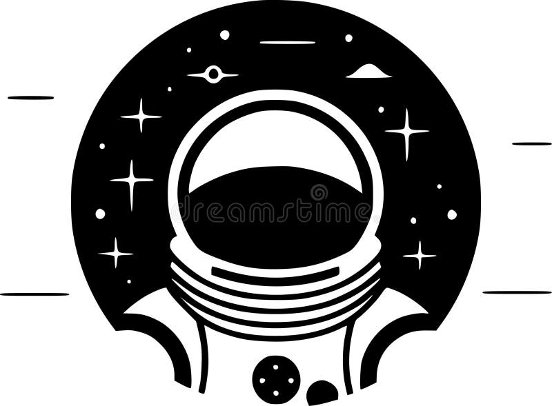 Astronaut - Minimalist and Simple Silhouette - Vector Illustration ...