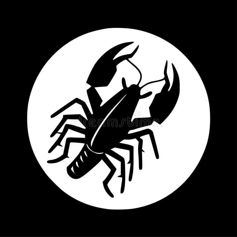 Crawfish - Minimalist and Flat Logo - Vector Illustration Stock Vector ...