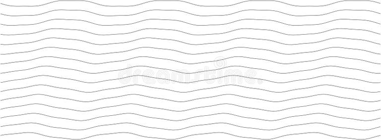 Minimalist Black and White Wavy Line Pattern for Modern Design and ...