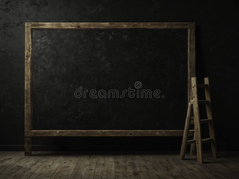 Minimalist Blackboard for Text Overlay Background Generative by Ai ...
