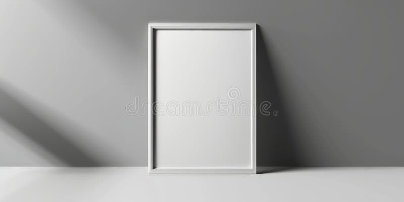 Minimalist Blank Frame in Modern Interior for Poster Display. Empty ...