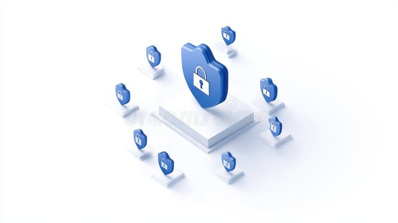 Minimalist Blue Icon on White Background, a Versatile Symbol for Modern ...