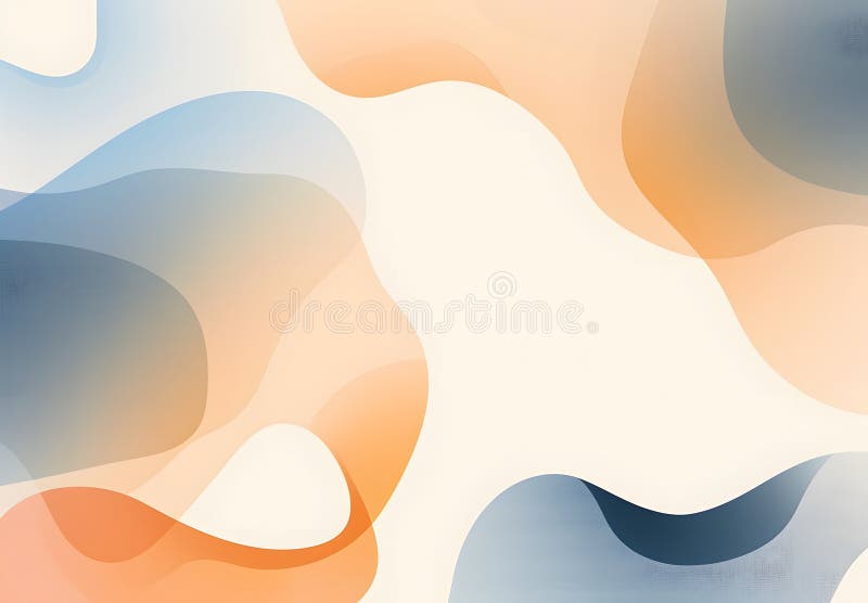 Minimalist Blue and Orange Gradient Background with Blurred Shapes - AI ...