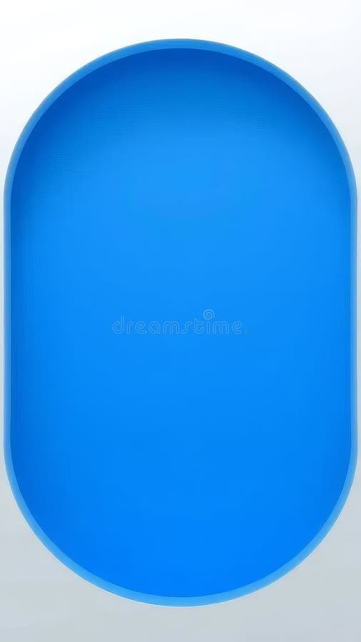 Minimalist Blue Oval Shape on a Light Background, Creating a Clean and ...